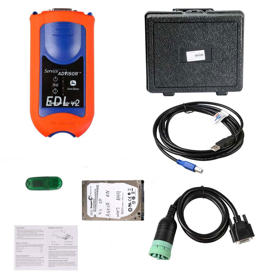 John Deere Equipment Diagnostic Scanner Fault Code Reader